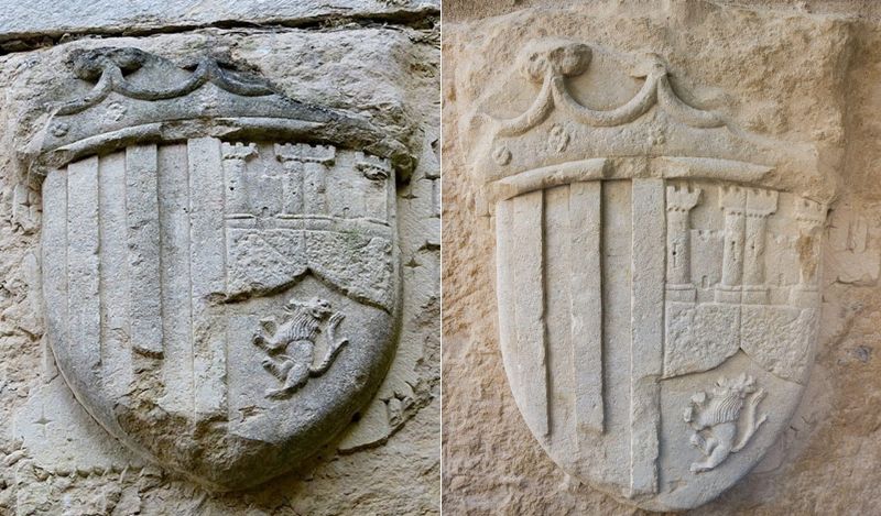 La restauració de l’escut de la reina Joana de la Torre Gironella s’ha ...